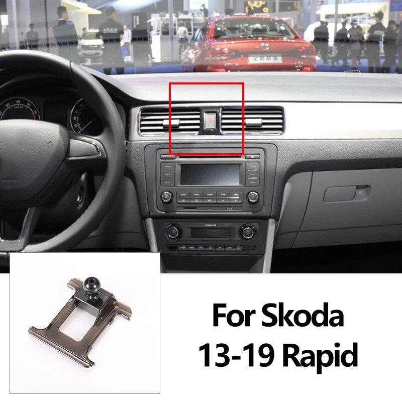 Автомобильный держатель для сотового телефона, крепеж для Skoda, специальное 13-19yr Rapid