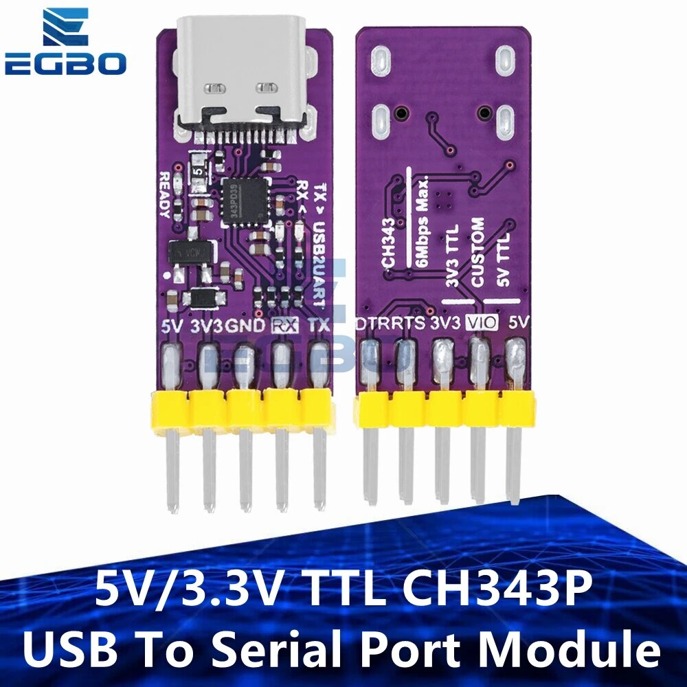 Модуль USB-TTL CH343P EGBO