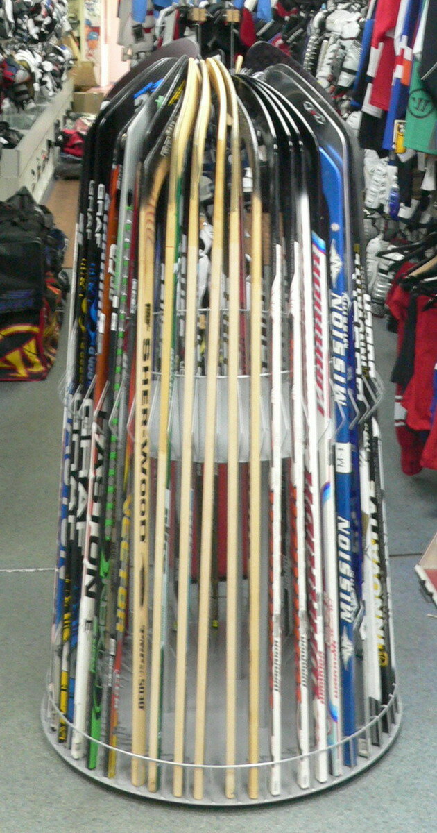 Стойка для 48 шт клюшек хоккейных, круглая, металл 950 х1000 мм