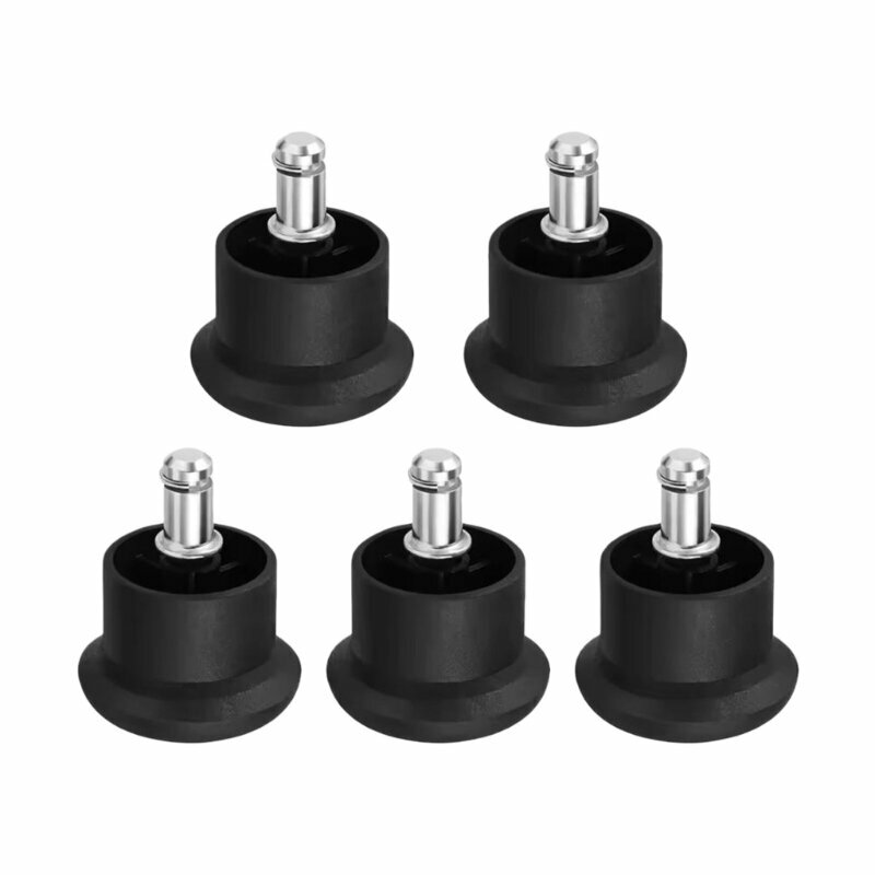 5шт Замена Стопорных Колесиков Для Офисного Кресла на Поворотные Колесики для Крепления к Неподвижным Роликам Быстрая Установка