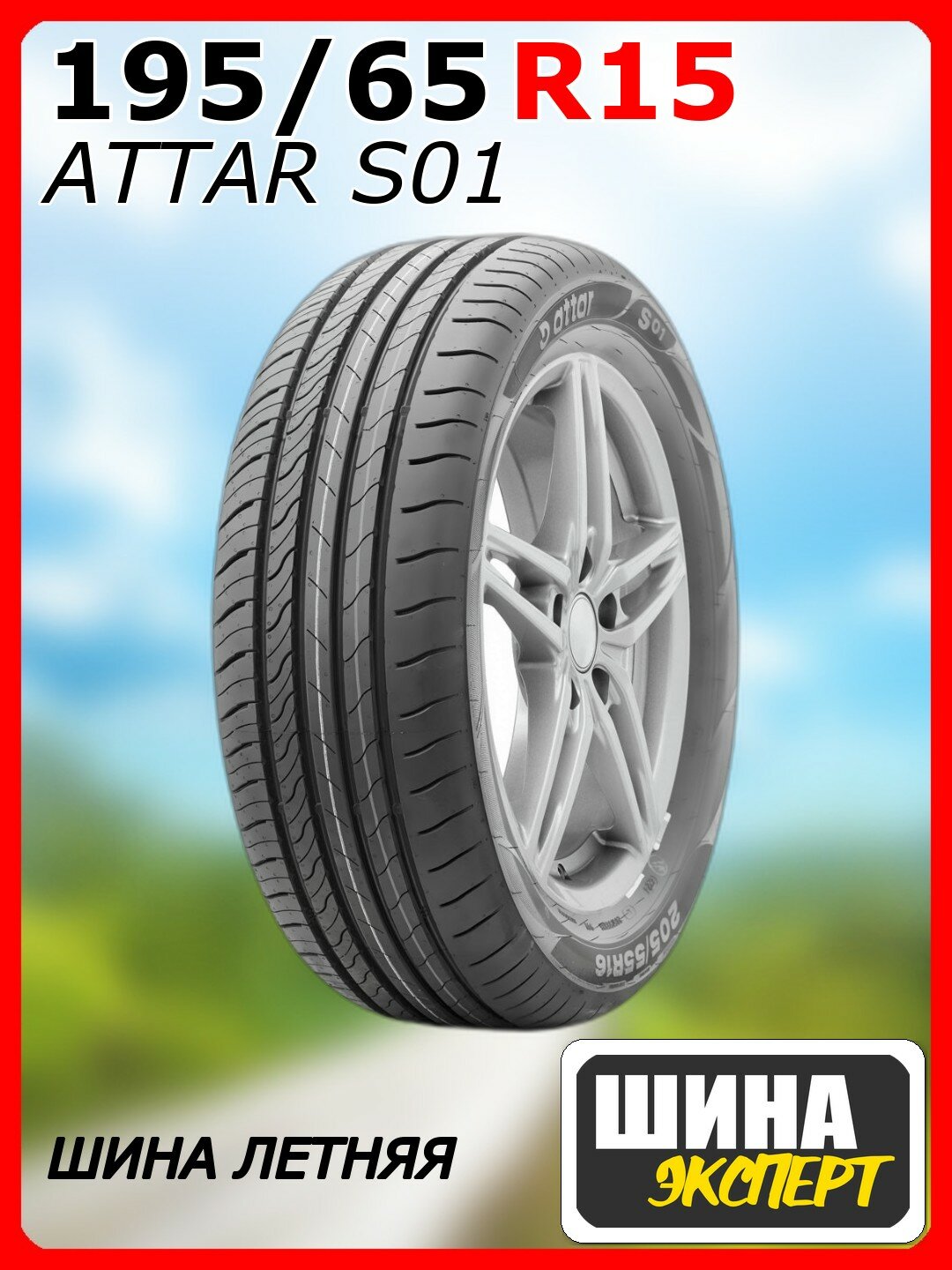 Шина летняя ATTAR 195/65/15 V 95 S01 XL для легковых автомобилей P200011