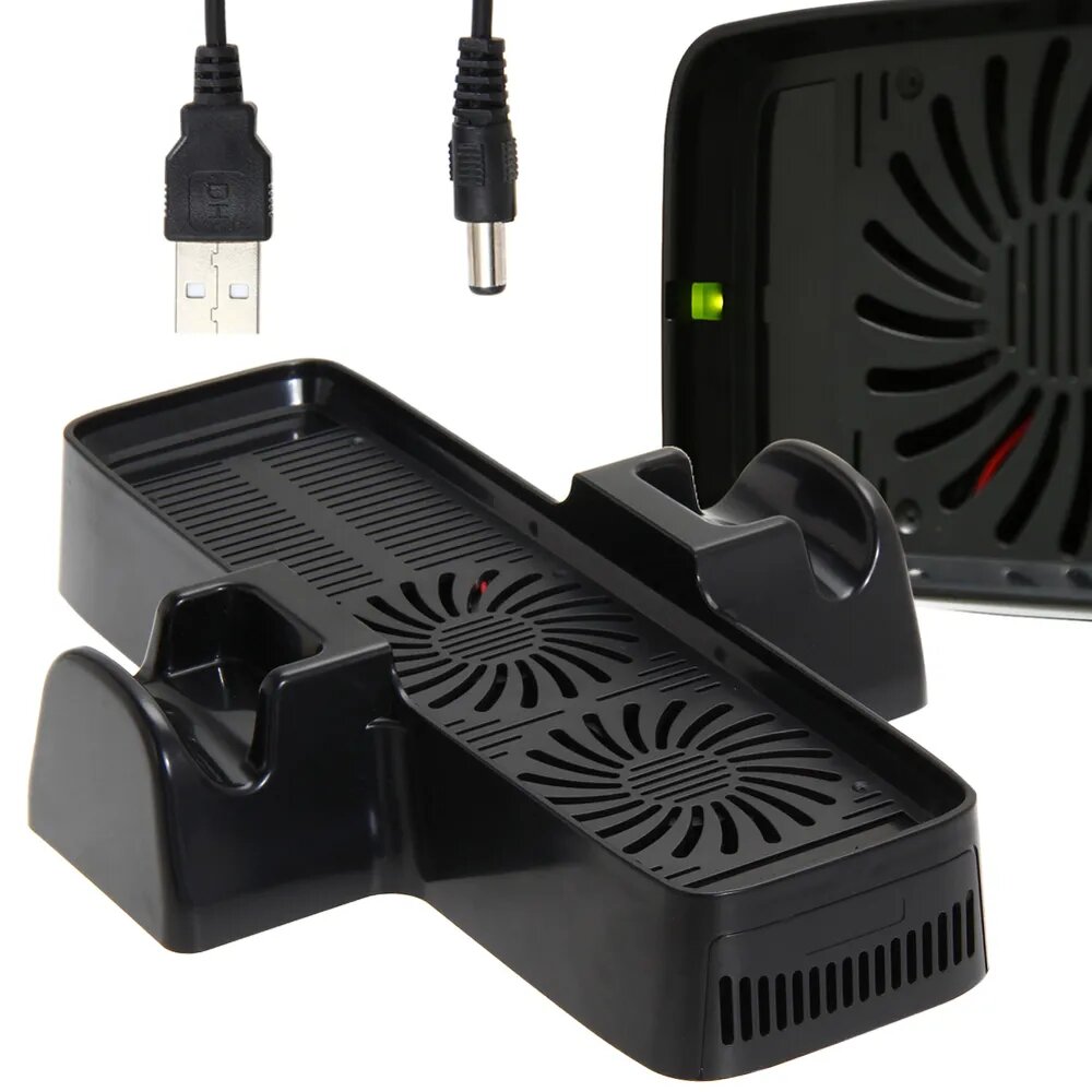 Milochic Система охлаждения для XBOX360, черная, 1 шт. Охлаждающая подставка.