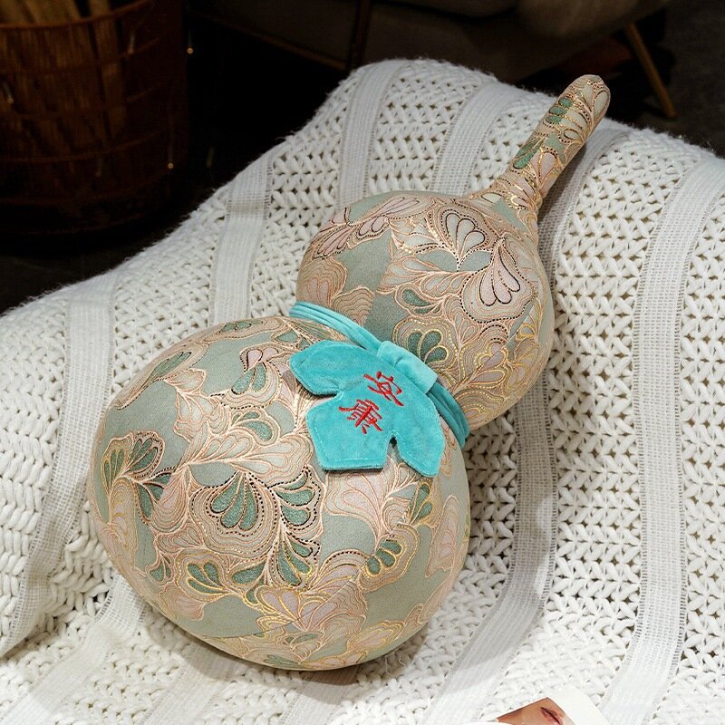Новая подушка в китайском стиле с золотым тиснением, подушка в форме тыквы, неправильной формы, декоративная подушка для дивана в гостиной, подарок