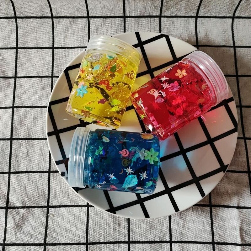 Кристальная грязь, нетоксичный слайм, пенящийся клей, ручная работа, DIY, изготовление одной штуки, кросс-бордер