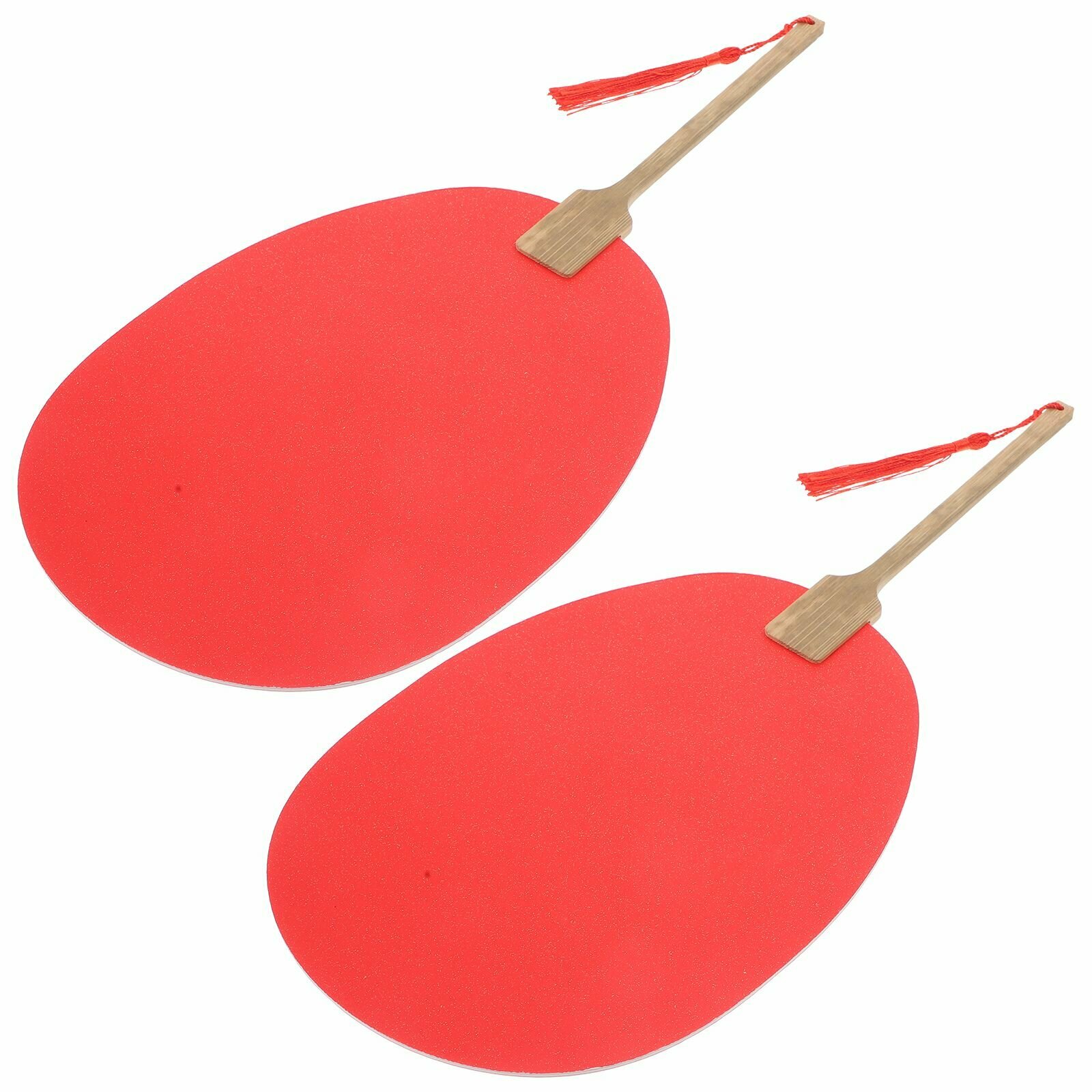 Веер Декоративный, Круглый, Винтажный Стиль, Из Дерева И Бумаги, Для Рисования, 2 Штуки