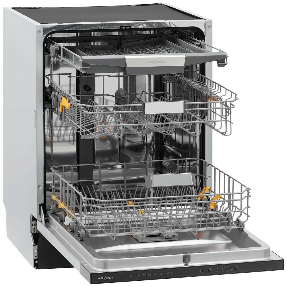 Встраиваемая посудомоечная машина Krona KAMAYA 60 BI V2, ширина 60 см, 3 корзины, 15 комплектов, Китай