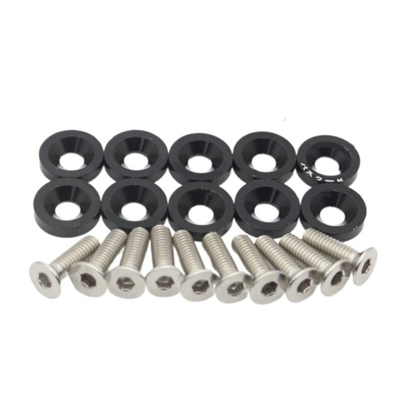 Комплект бамперных фендеров M6x19,5 мм с болтами, 20 шт, Черный