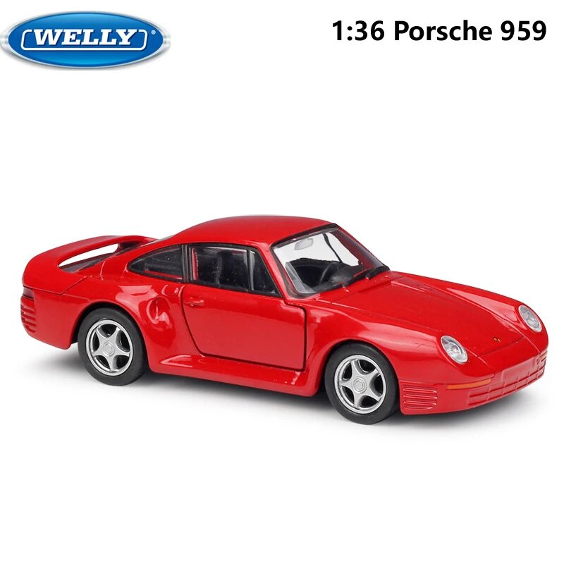 Игрушечный автомобиль WELLY Porsche 959 1:36 металлический with retail box