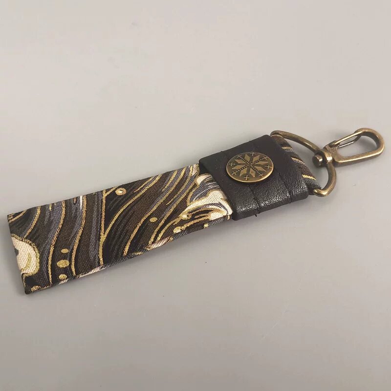 Универсальный брелок для ключей в стиле JDM, креативный, стильный, для мотоциклов и автомобилей. волна серая