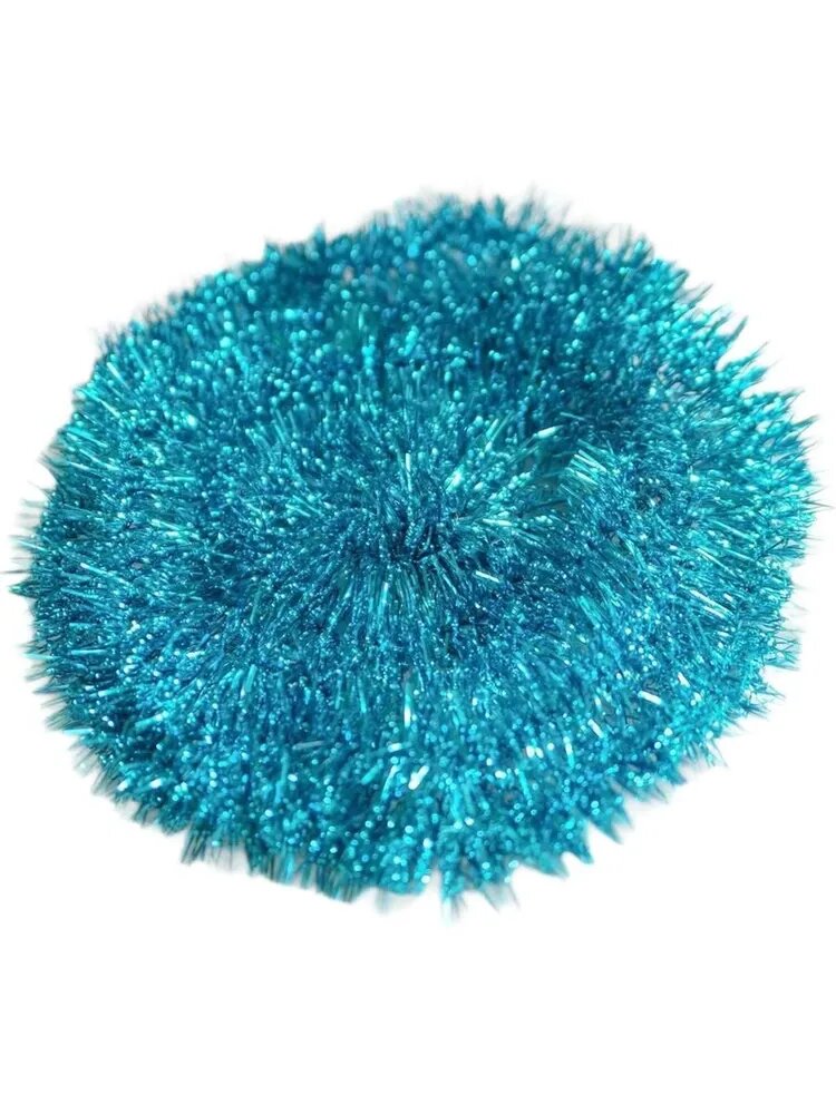 Мишура, голубая, 4.5 см х 2 м, MOROZCO