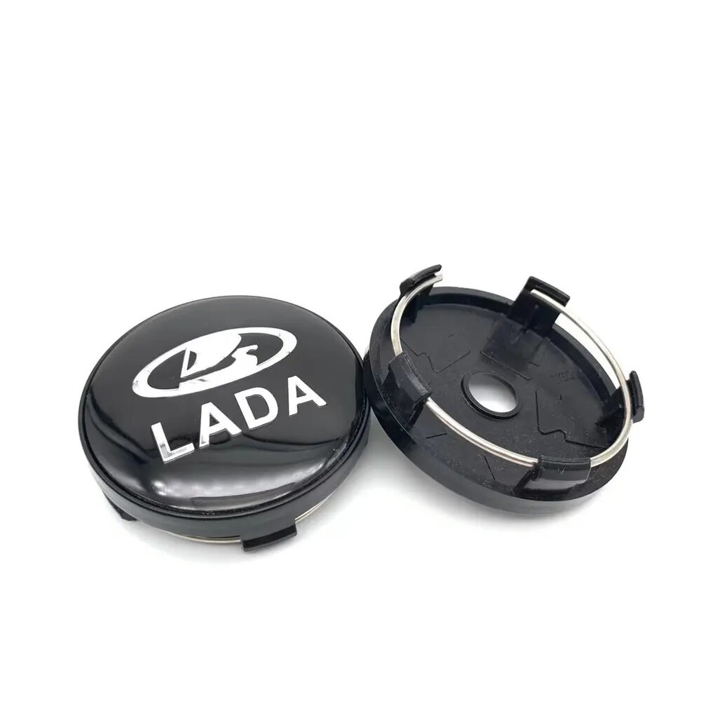 Колпачки заглушки на литые диски LADA/лада 60/56/10 мм, 4 шт.