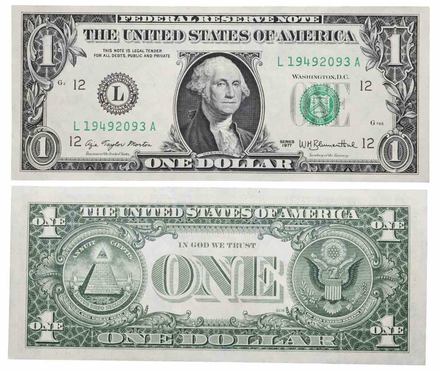 США 1 доллар 1977 год Pick 462а L-Сан Франциско