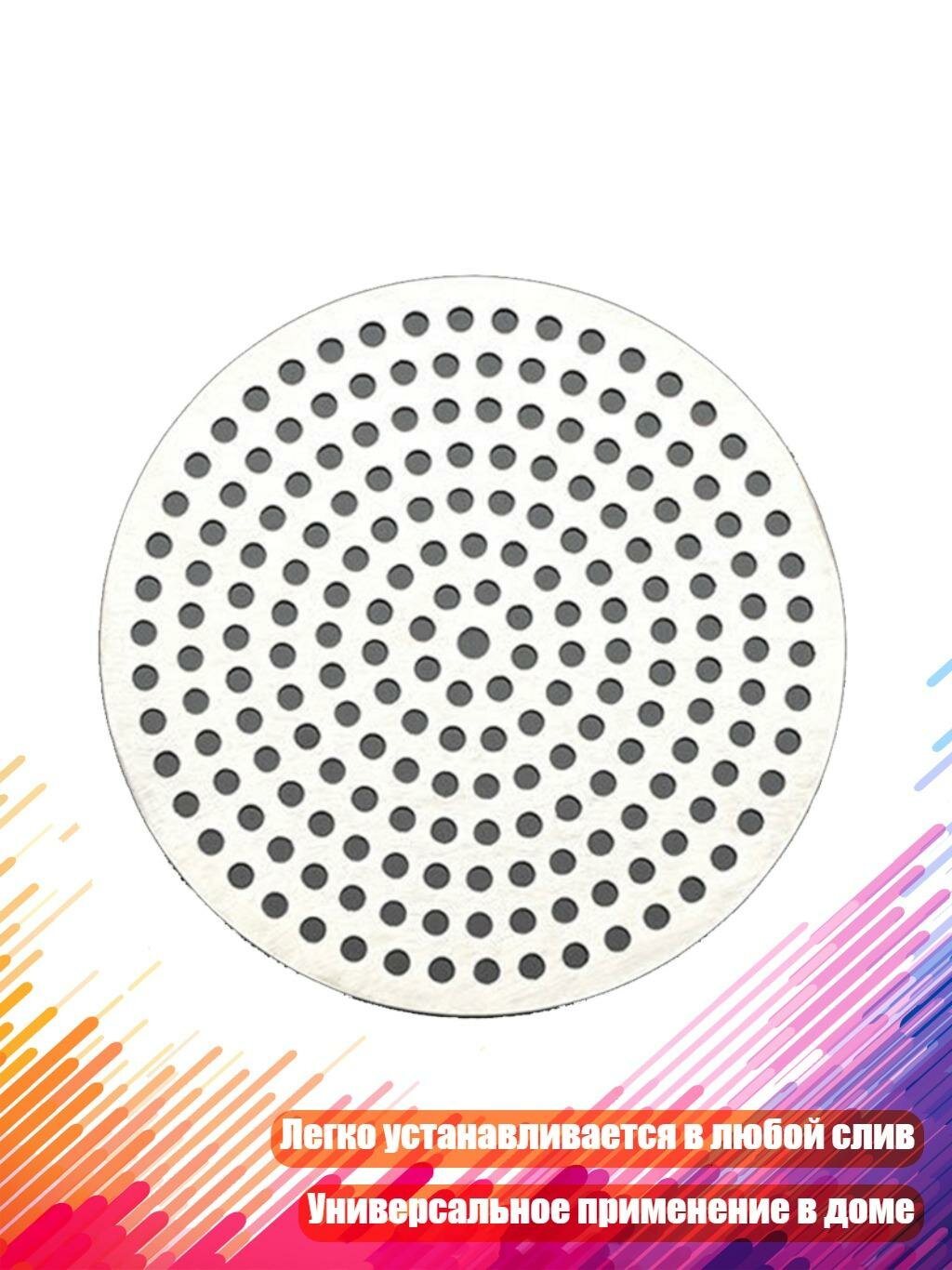 Сетка-фильтр для слива раковины и ванны, 95mm
