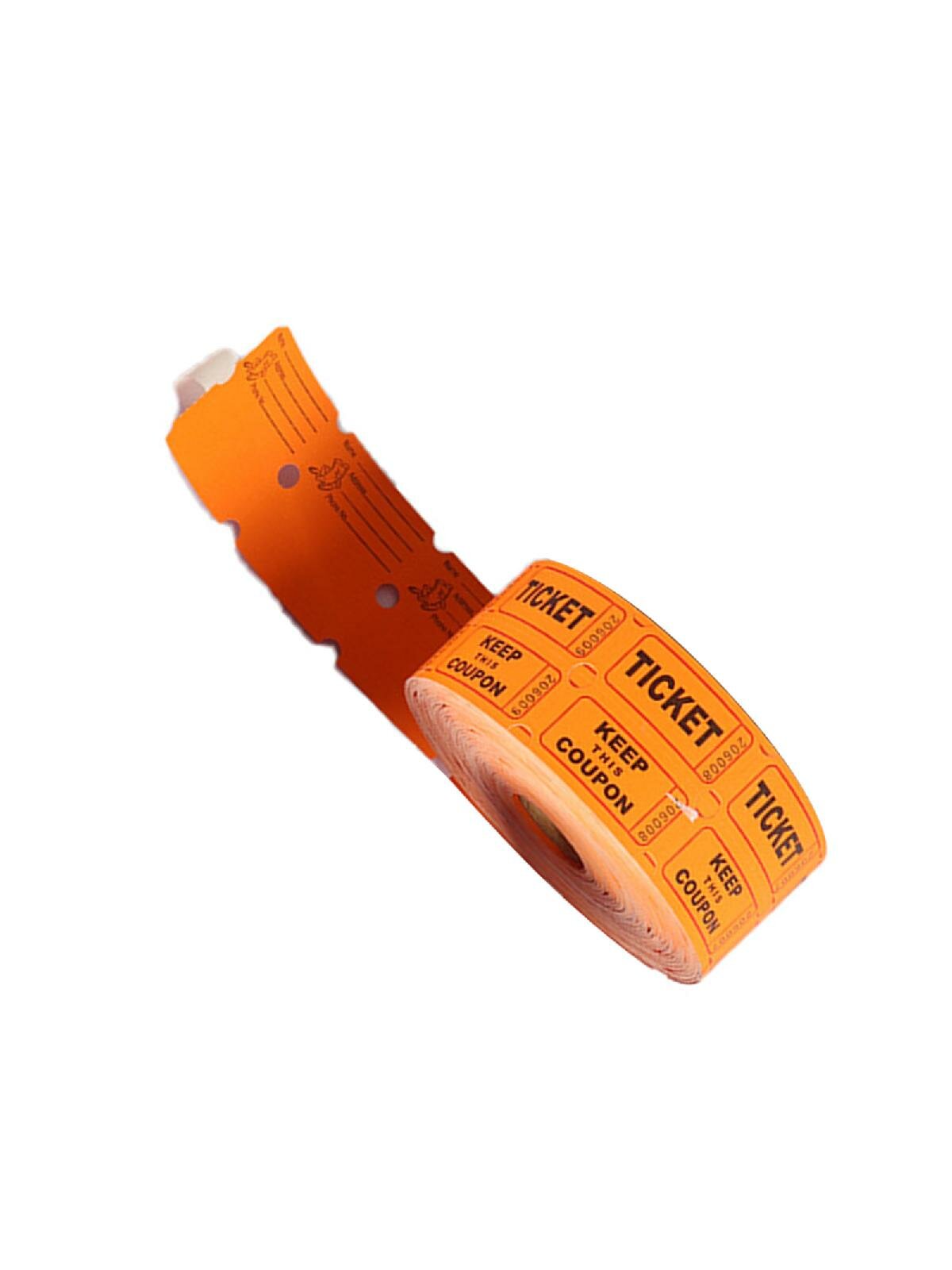 Разовые лотерейные билеты на мероприятие, дверные призы, напитки, 6 разных цветов