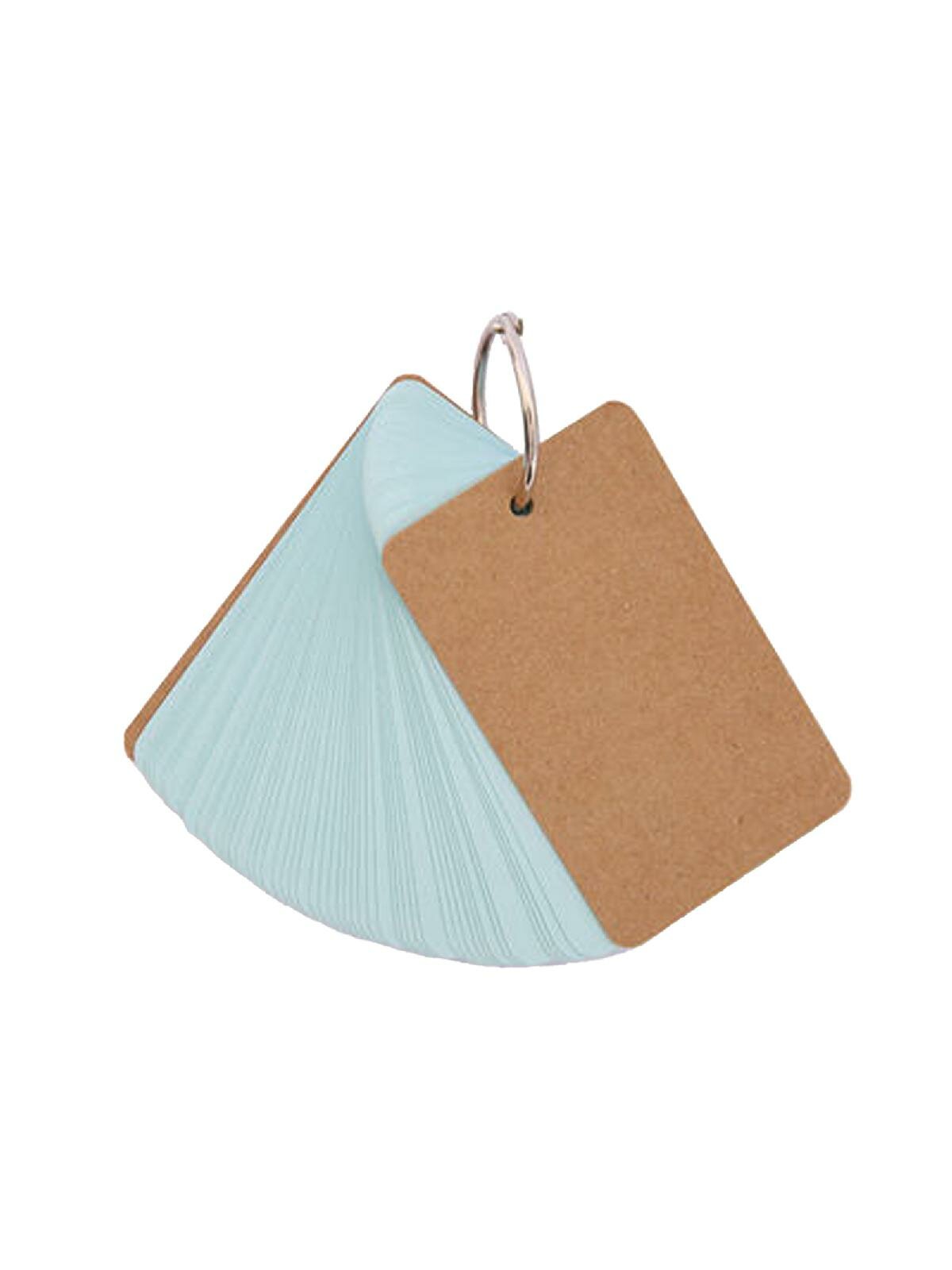 Картотеки с переплетными кольцами Перфокарты для заметок Учебная карточка Флэш-карта 3,5x2 дюйма