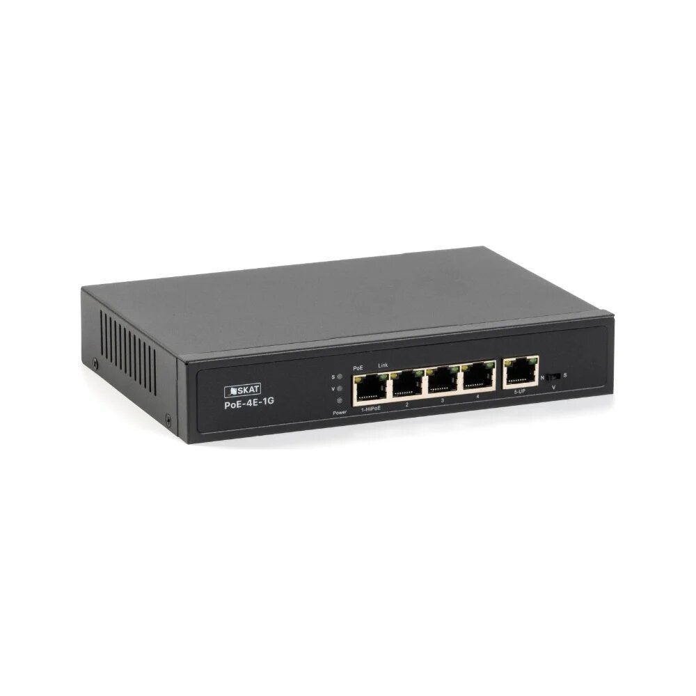 Коммутатор Бастион skat poe-4e-1g 4070