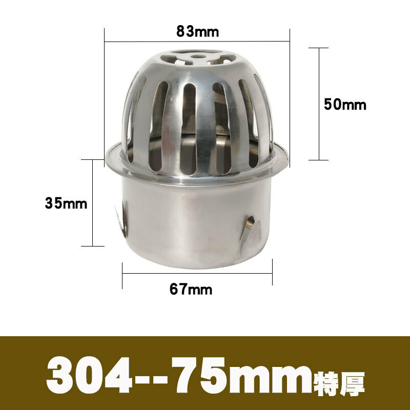 Нержавеющая сталь, круглый слив для пола, крышка сливного отверстия, большой слив, антизасорение, дренаж дождевой воды на улице