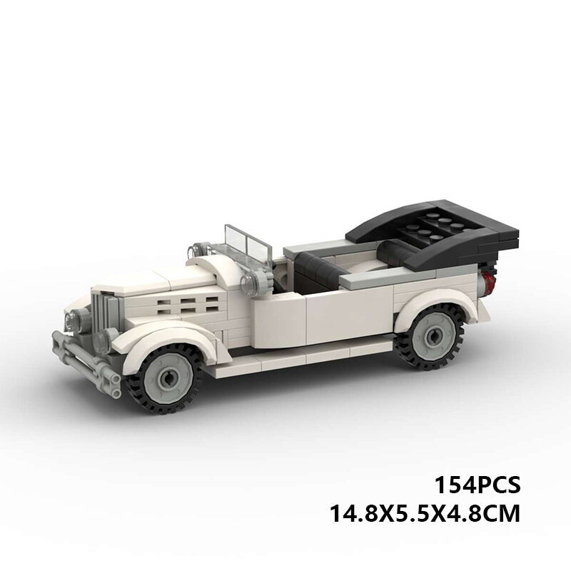 Строительные блоки MOC, модель мелких частиц, кабриолет, классический автомобиль, креативный спортивный автомобиль, украшения, сборка, сделай сам, день рождения