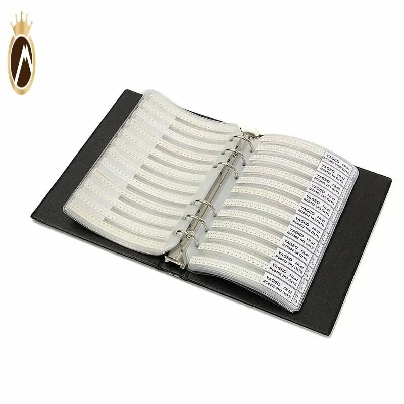 (G O F M) 8500PCS 0402 SMD Resistor Book Sample 1% Набор резисторов