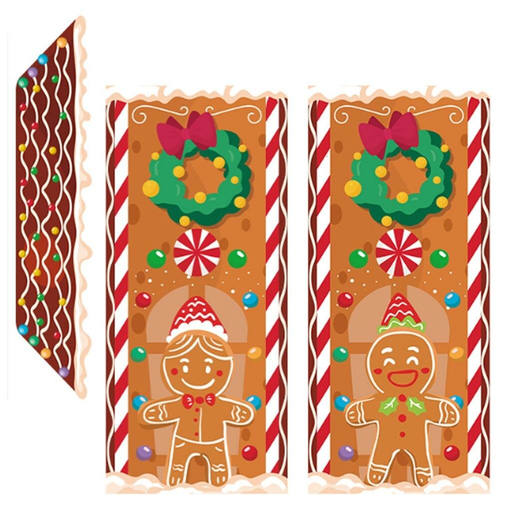 Набор украшений для двери с узором имбирных пряников, B1