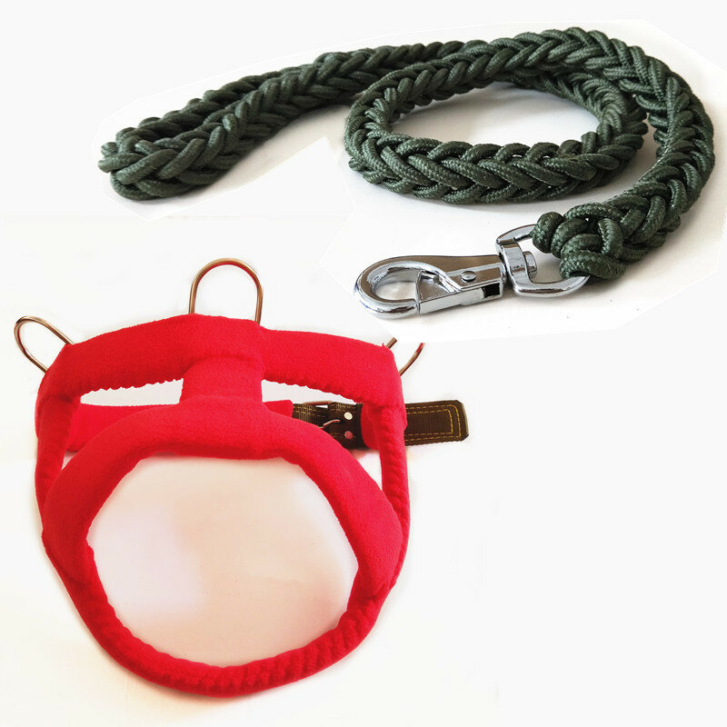 Шлейка для собак средних и крупных пород, прочная цепная шлейка для питбулей, оборудование для тренировки с грузами, шлейка для сани