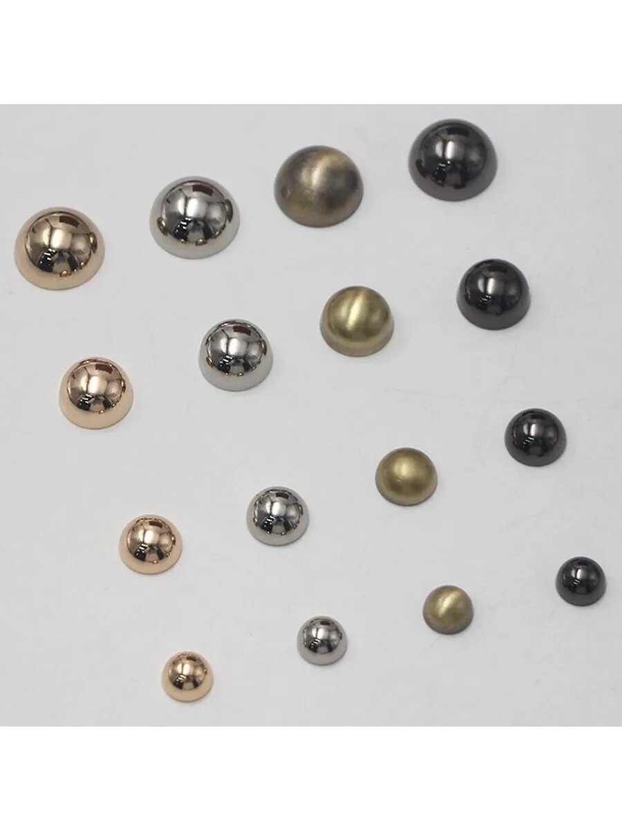 Шип-ножка полукольцо, 8мм, тунгстен, для сумок