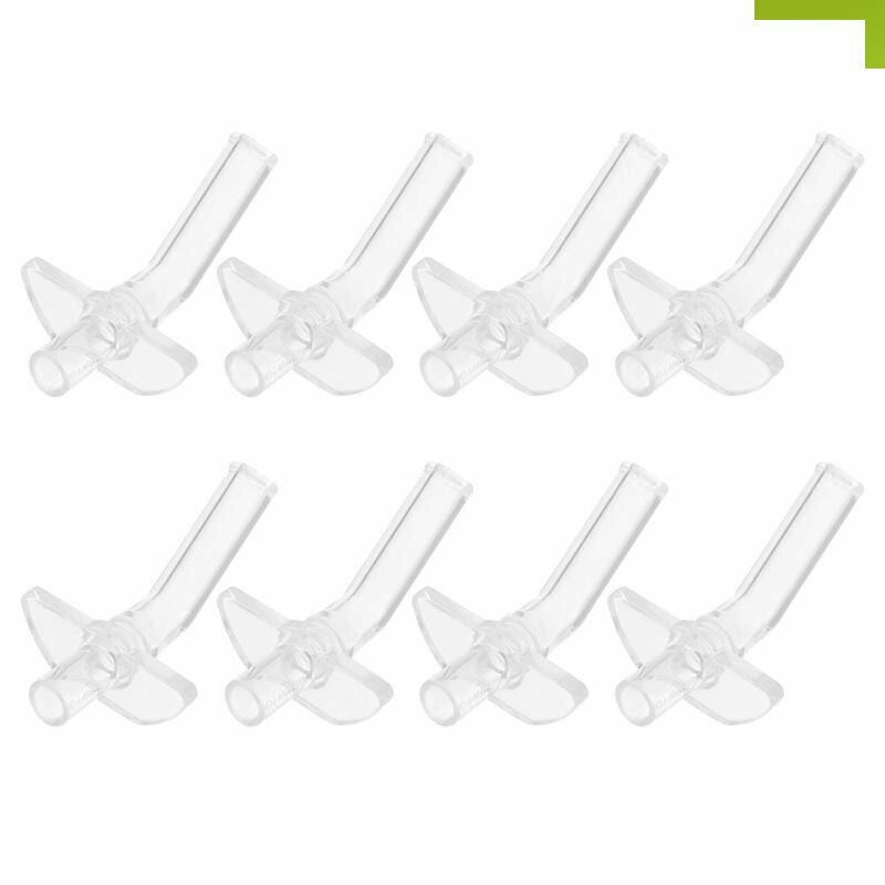 8 шт. Детские насадки для бутылок, колпачки, угловые резиновые соломинки, силиконовые 6.20X3.70X1.50CM