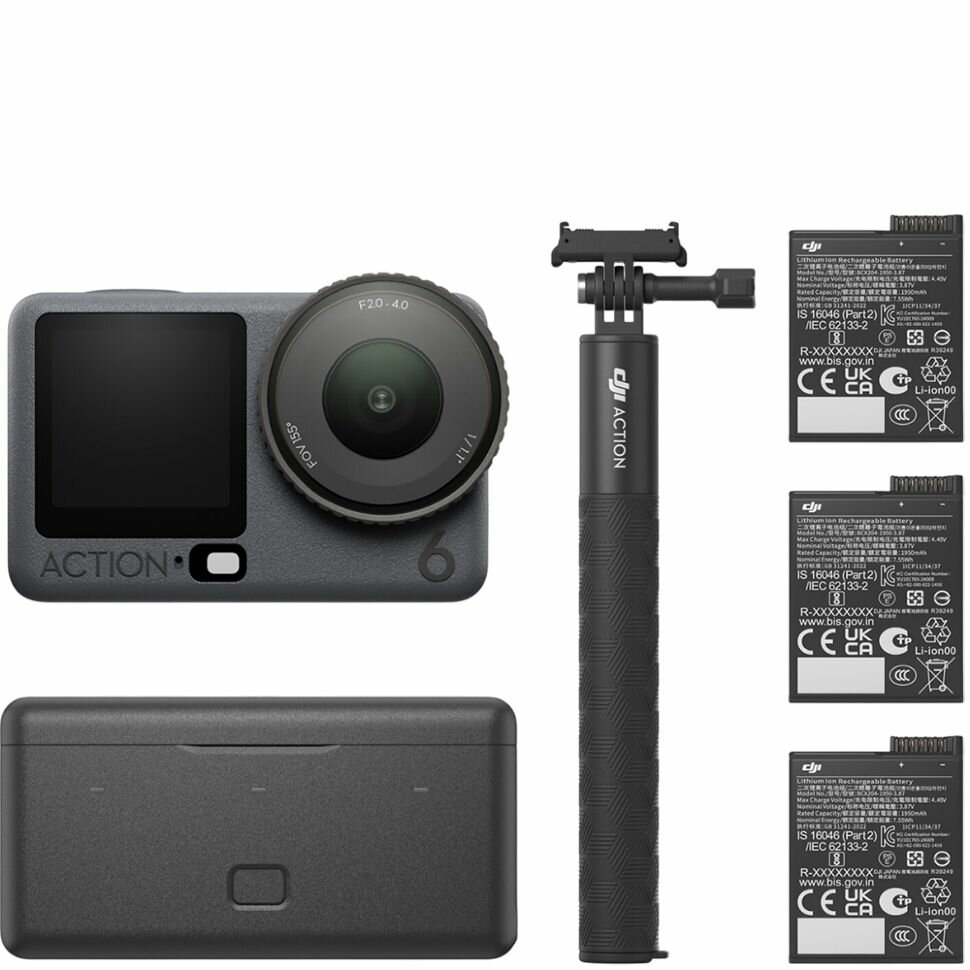 Экшн-камера DJI Osmo Action 6 Adventure Combo
