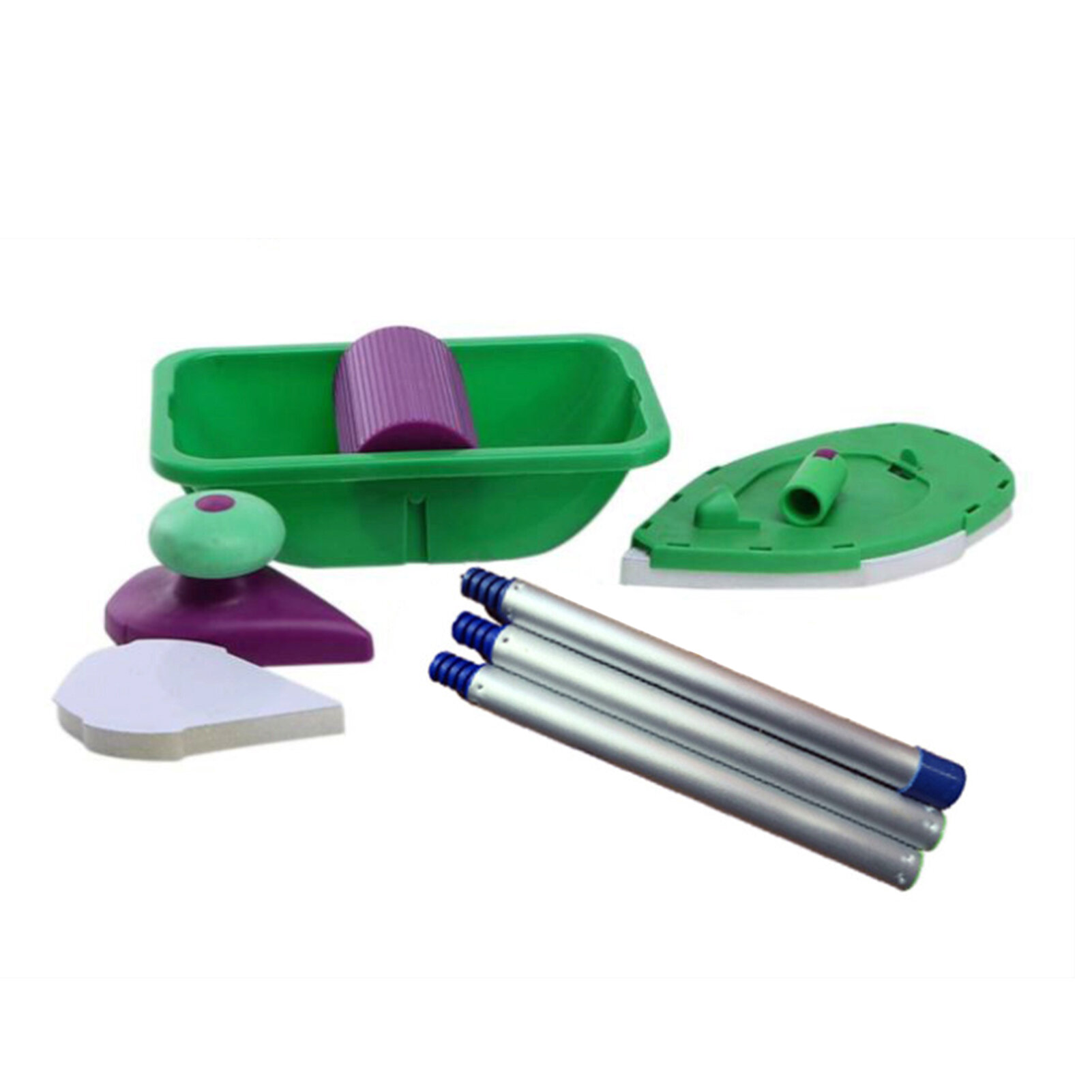 DIY Paint Roller Set, Brushes, Painting Pads Kits, Brush Head, paint basin, roller, brush handle, Wall Decorative Tools Household, Material ABS plastic, Item size 25*15.5*6cm, Package size 26.5*11.7*16.5cm, Package weight 570g, 1 pair brush