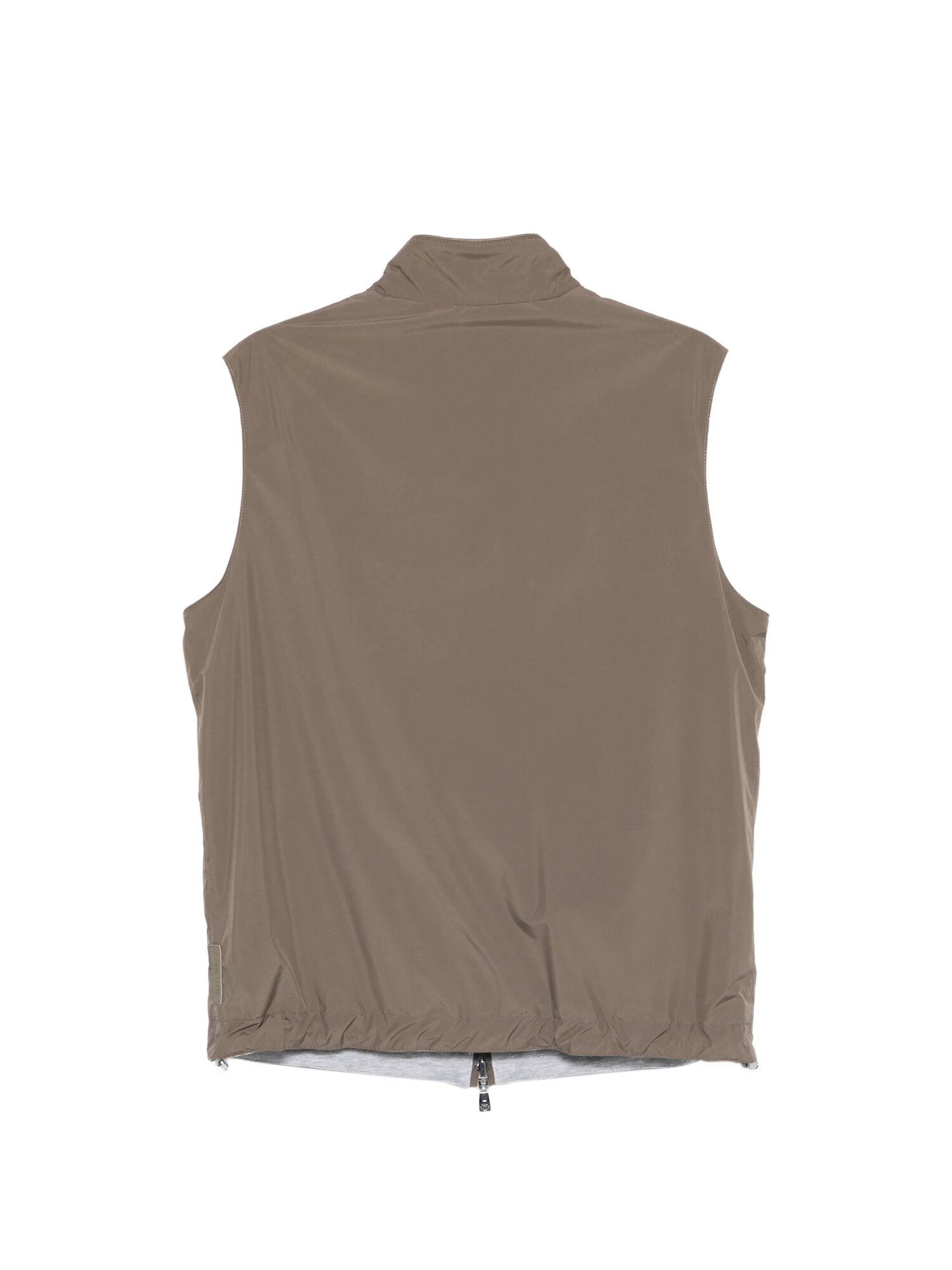 Пальто Corneliani Zip-up reversible gilet, размер 48, коричневый — фото 1