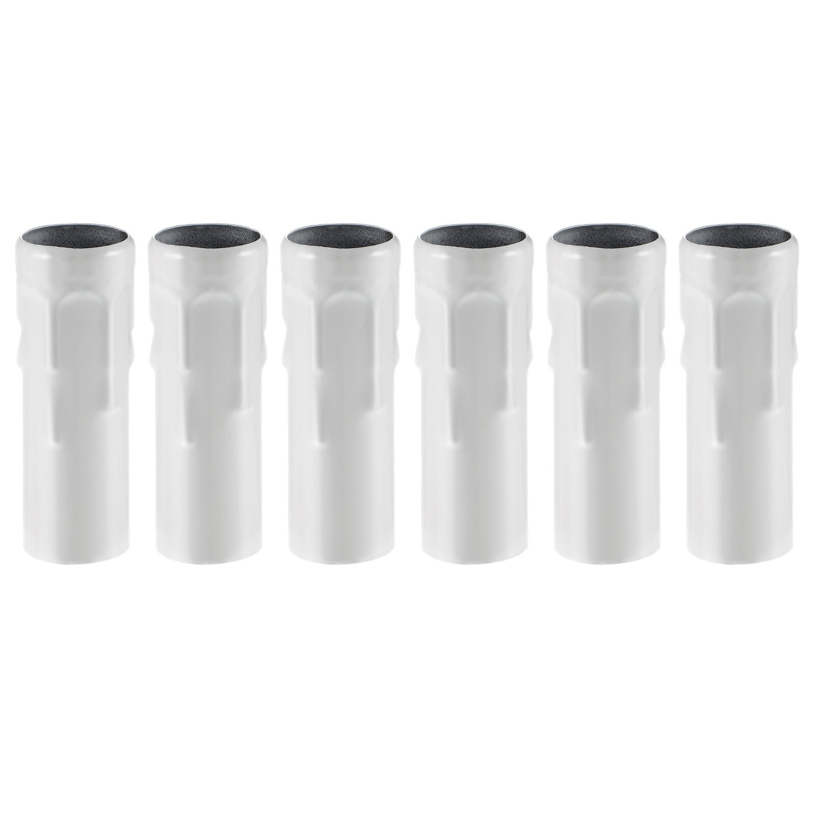 Белые металлические накладки для люстр в виде свечей с эффектом капающего воска, набор из 6 штук, для светильников