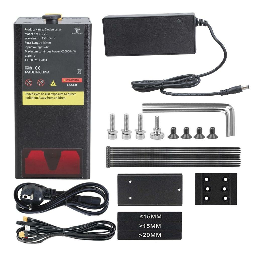 Модульный лазерный комплект TTS-20PRO 130 Вт, вилка европейского стандарта
