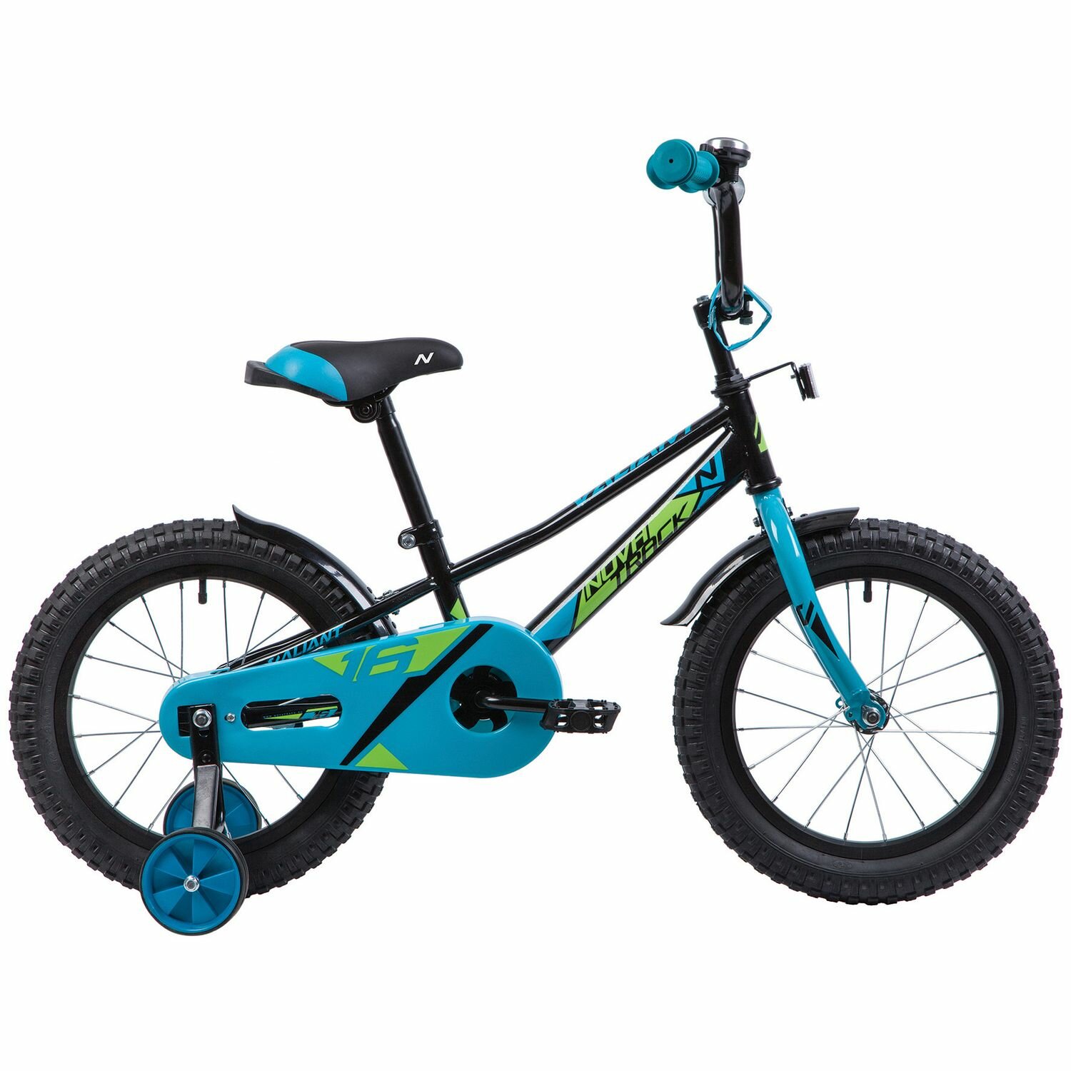 Велосипед NOVATRACK VALIANT 16" (2019), рама 10.5" (98-110 см), черный