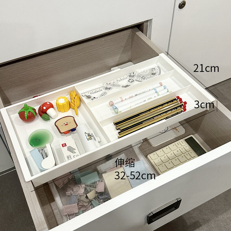Разделитель для кухонных ящиков, расширяемая коробка, подвесной органайзер для палочек, ложек, косметики, офисная стойка для хранения