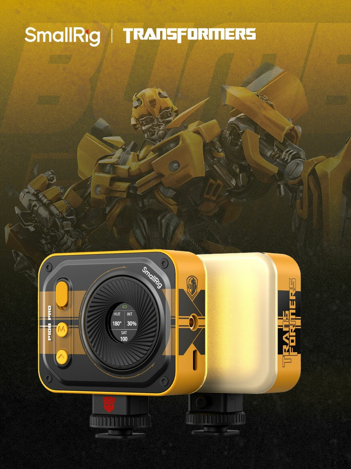 SmallRig 5511 Vibe P108 Pro mini (BumbleBee Edition) Свет для съемки светодиодный, компактный, RGB, с аккумулятором