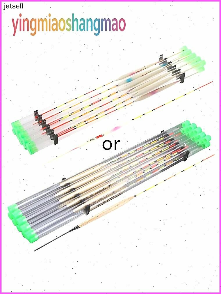 Набор поплавки для летней рыбалки деревянные, 10 штук