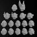 Pen Dragon Helmets. Bits. Битсы. Warhammer 40.000