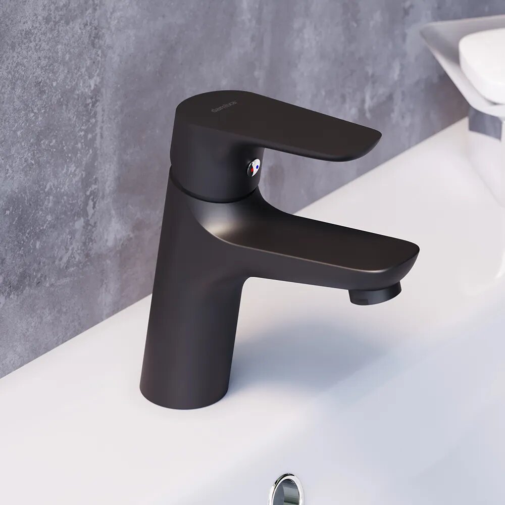 Смеситель Damixa Jupiter 770210301 для раковины черный матовый