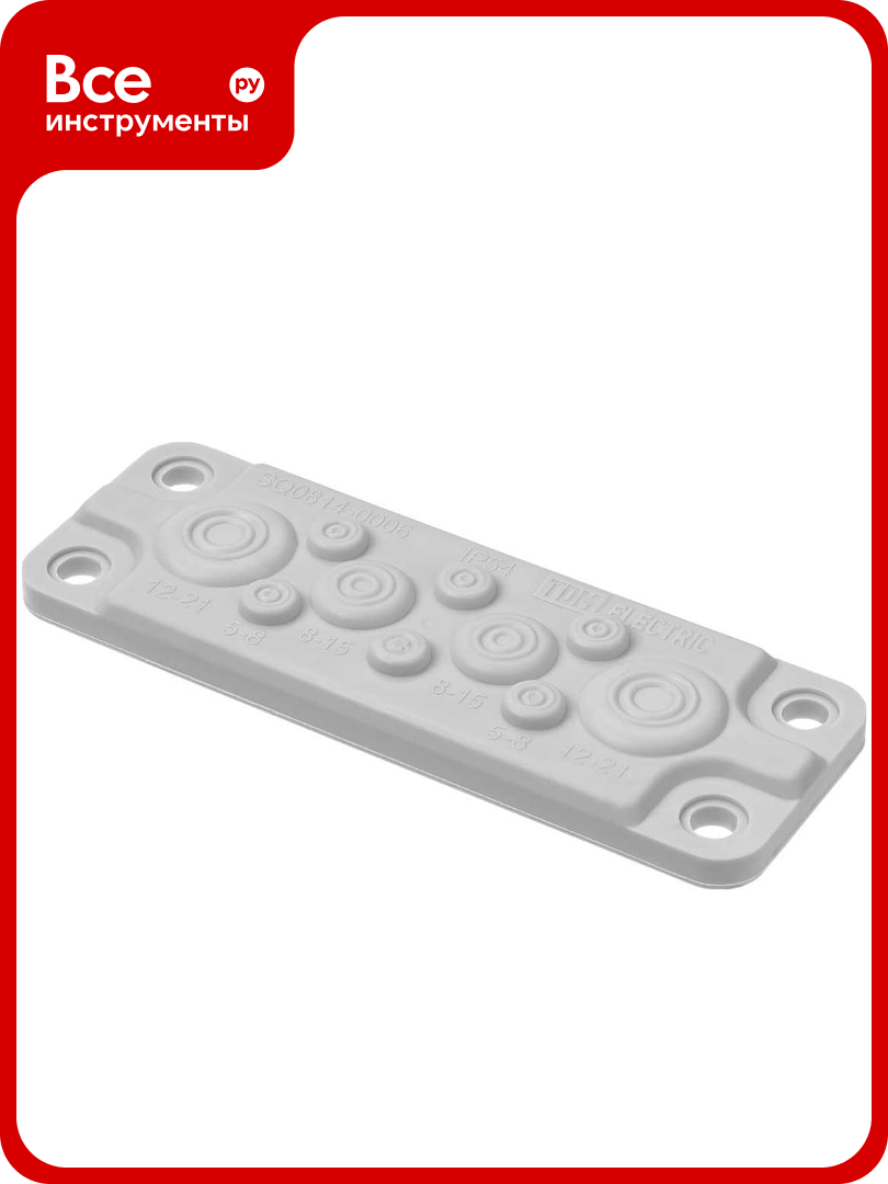 Кабельный мембранный ввод TDM КВМ-10 SQ0814-0006 гермоввод из термопластического эластомера и стального корпуса