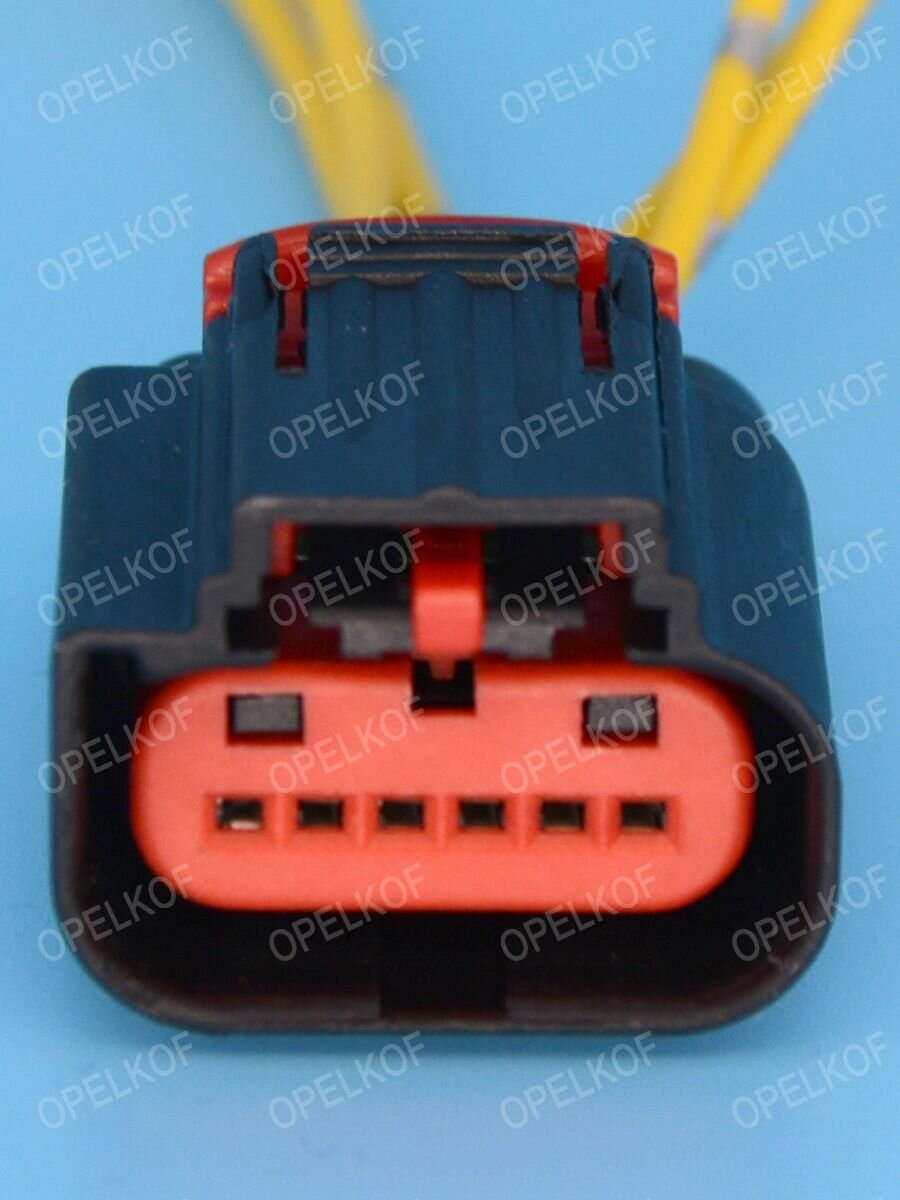 Разъем (6 pin) ДМРВ и дроссельной заслонки Ford, Peugeot, Citroen, Land Rover, Volvo, Mazda