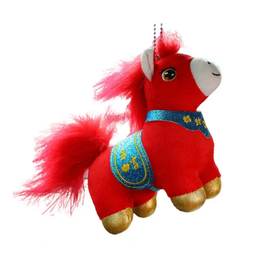 Плюшевая лошадка 2026 года Red S