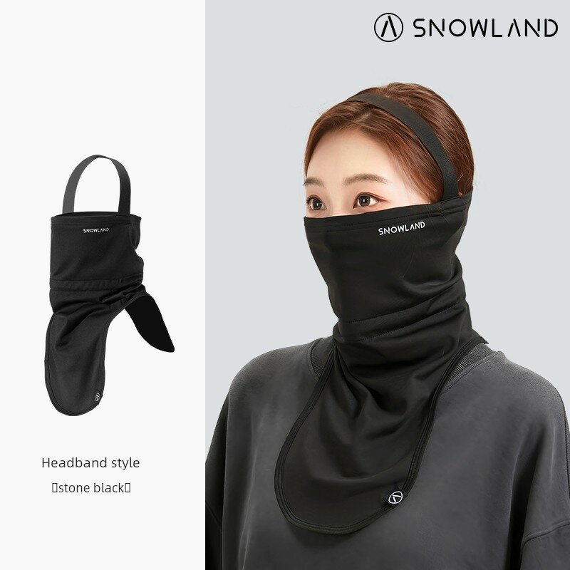 Зимняя ветрозащитная быстросохнущая маска-шарф для взрослых Ski House с защитой лица и ушей, V-образная форма, головной