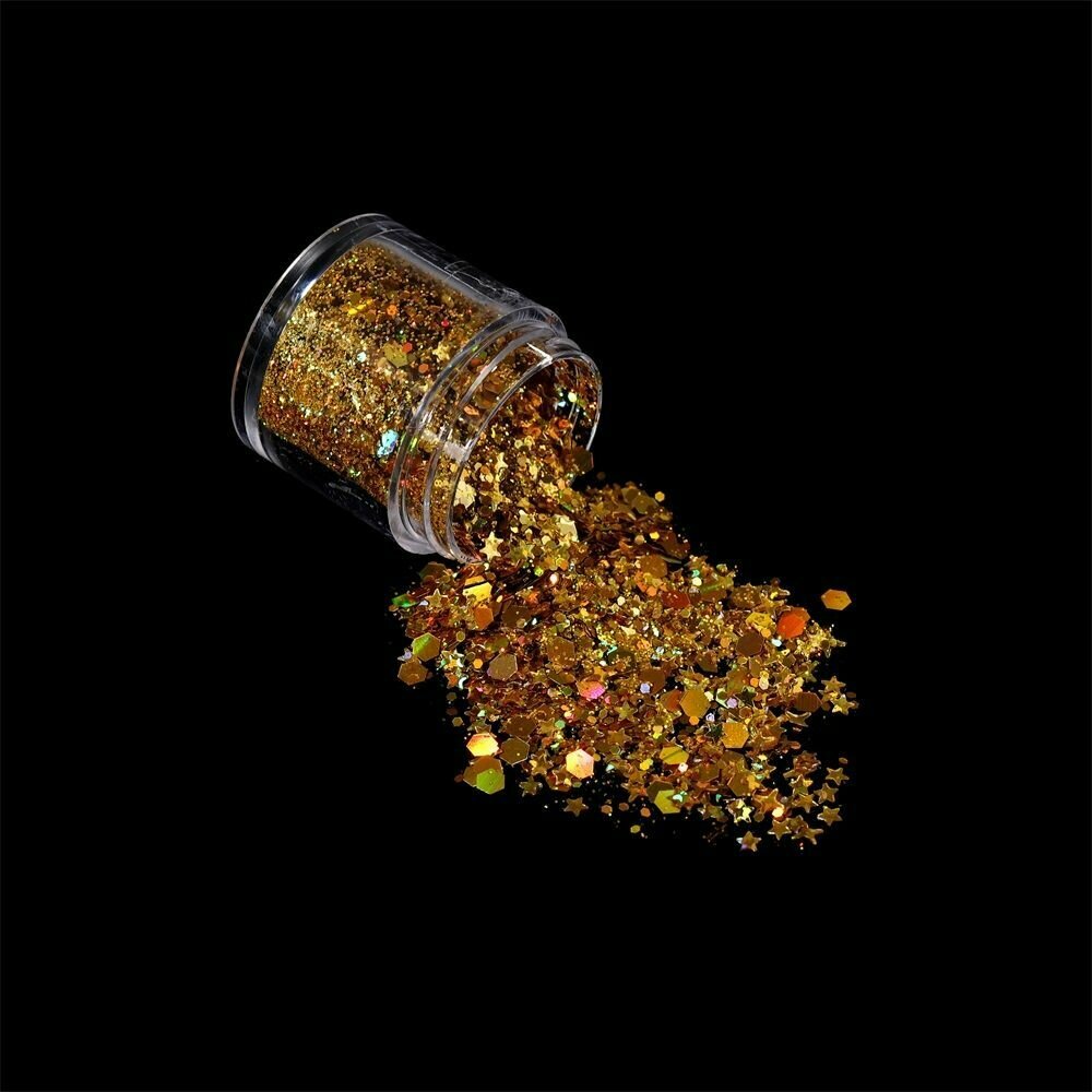 Хлопья для литья изделий и творчества, декоративные глиттер,10 мл/бутылка