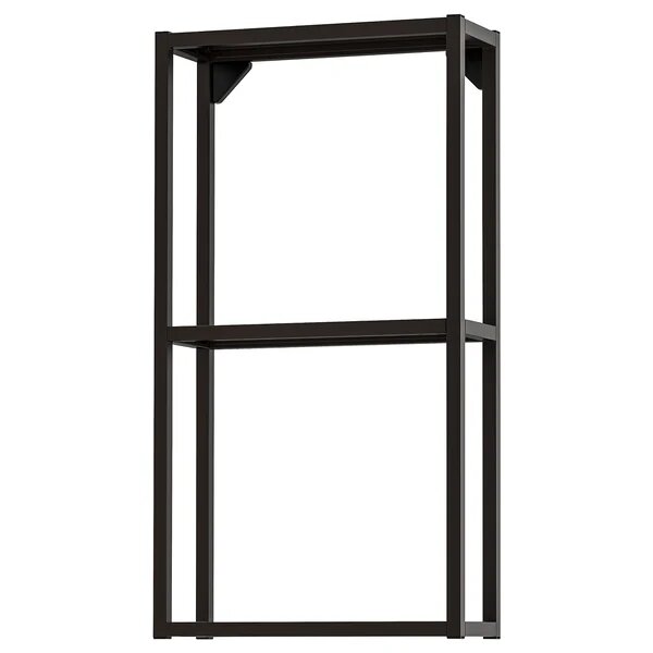 ENHET стена fr с полками, антрацит, 40x15x75 см