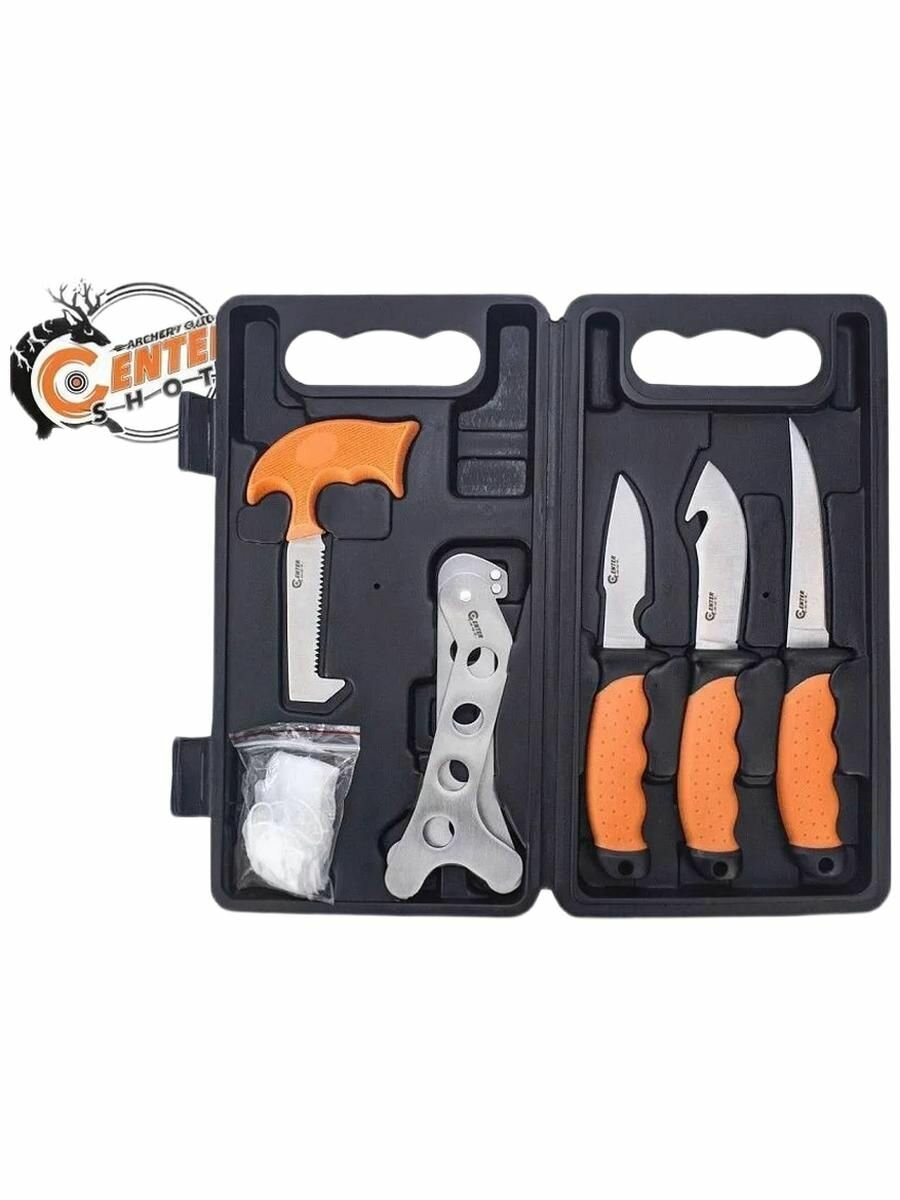 Набор ножей Centershot, для разделки мяса, антикоррозийное покрытие, травмобезопасная рукоять