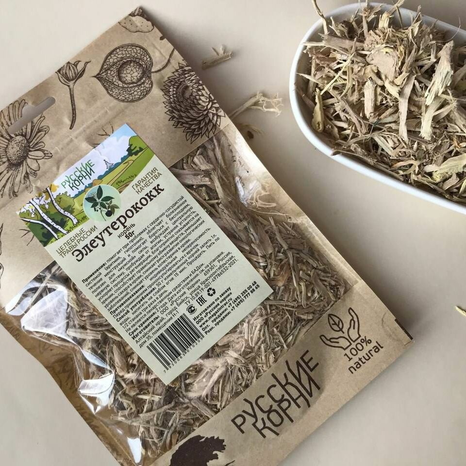 Элеутерококк Корень Русские корни 50 г