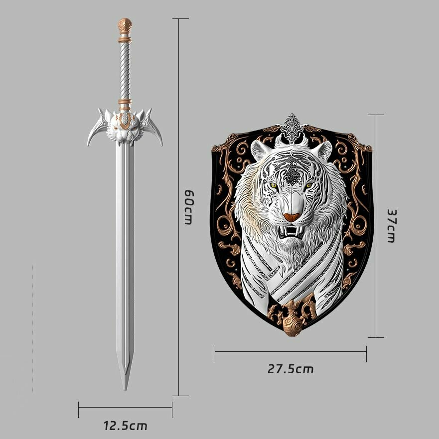 Меч Детская Игрушка Мальчик Меч Щит Звездный Меч Щит Четыре Мифические Звери Мягкий Пластик PU Модель Оружия Детский Реквизит