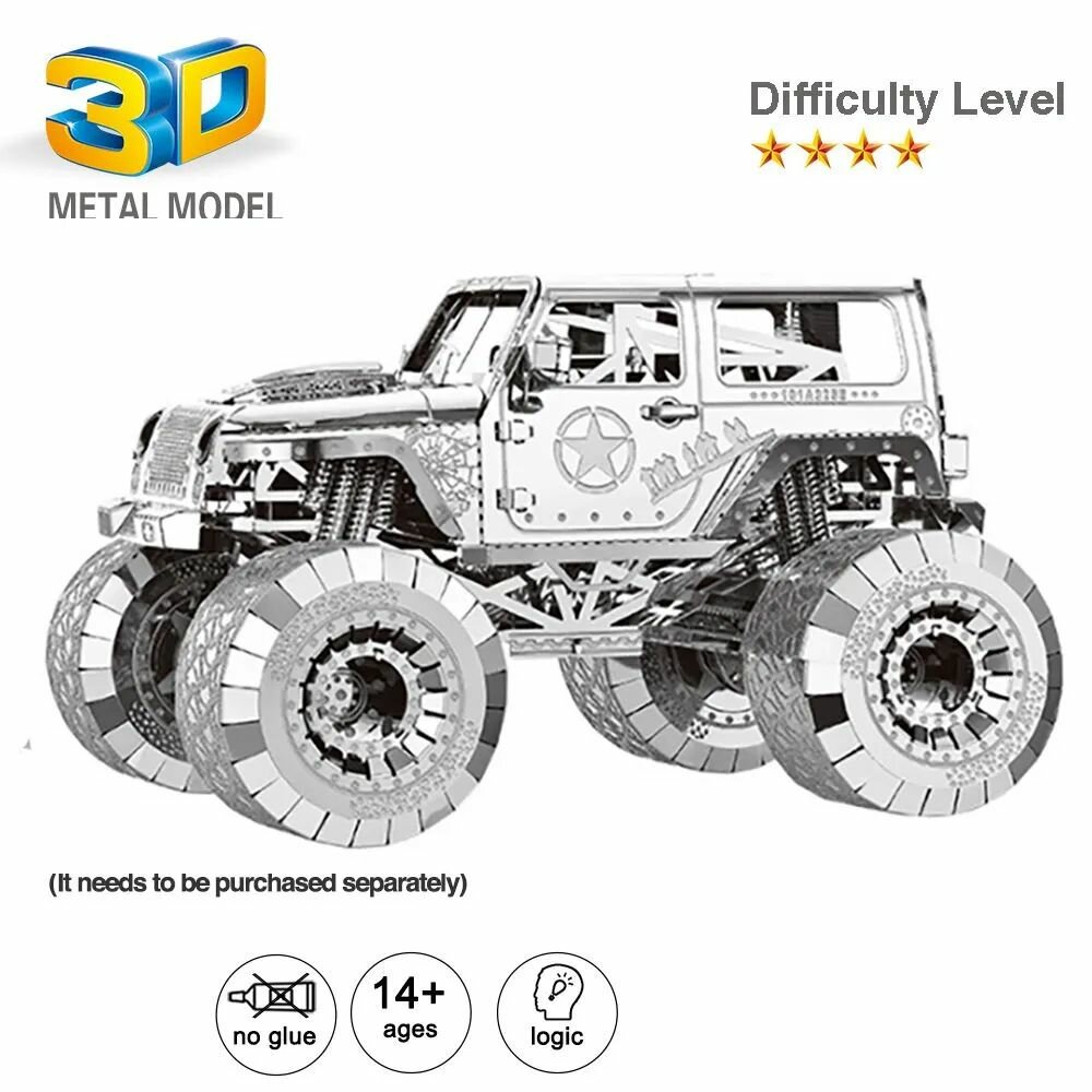 Автомобиль3D Металлическая модель DIY Игрушки
