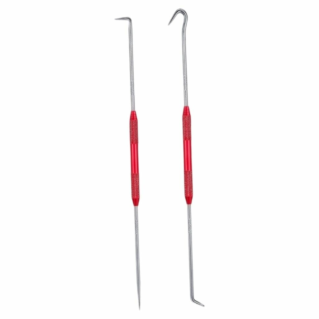 Две детали в одной детали, набор крючков для отвертки сальника, уплотнение шва красного цвета