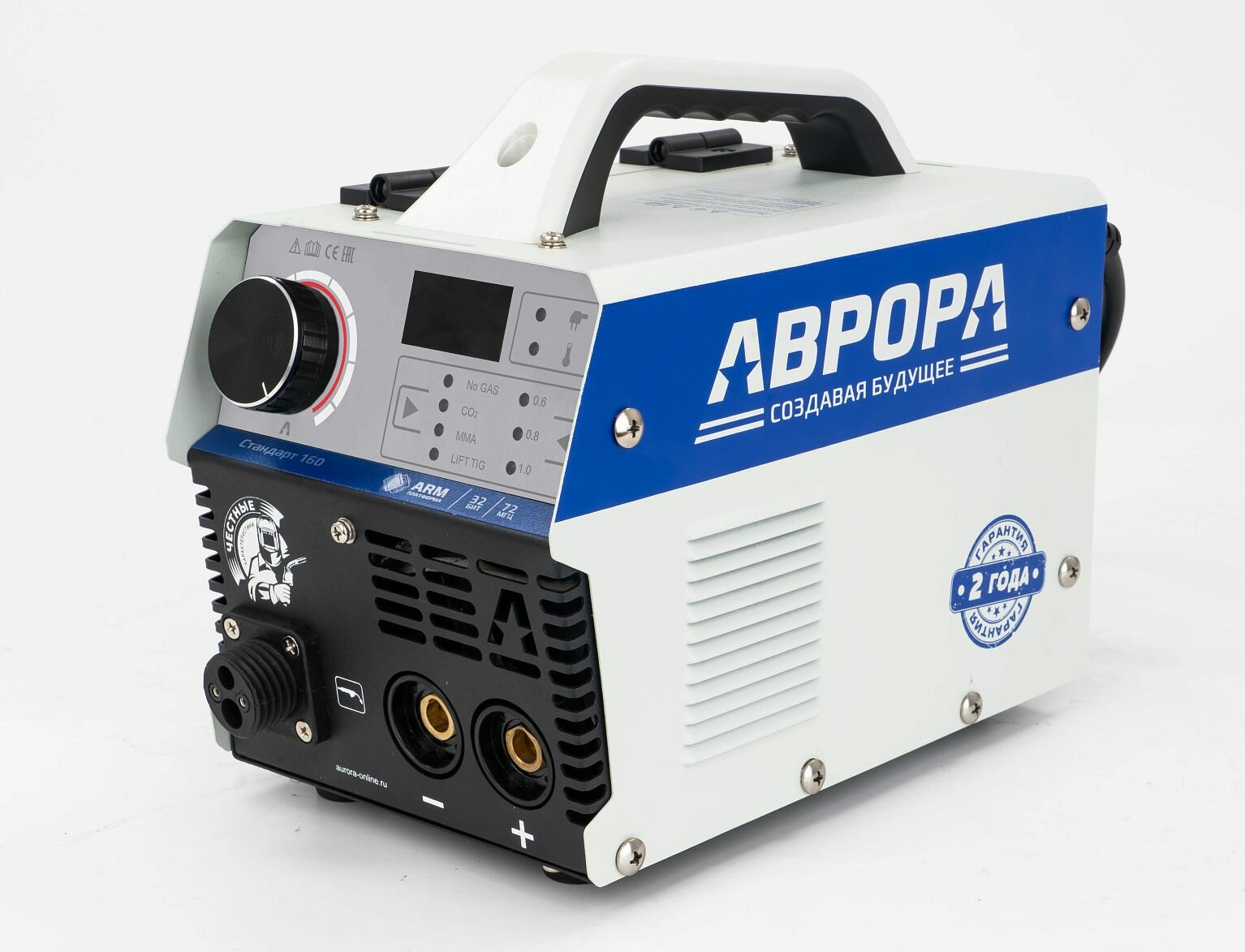 Аврора Полуавтомат Стандарт 160 - Сварка с газом и без газа (GAS , No Gas, MMA, LIFT TIG DC) Синергетический инверторный сварочный аппарат